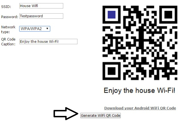 How to get connected to Wi-Fi with a QR code?