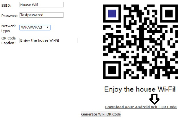 How to get connected to Wi-Fi with a QR code?