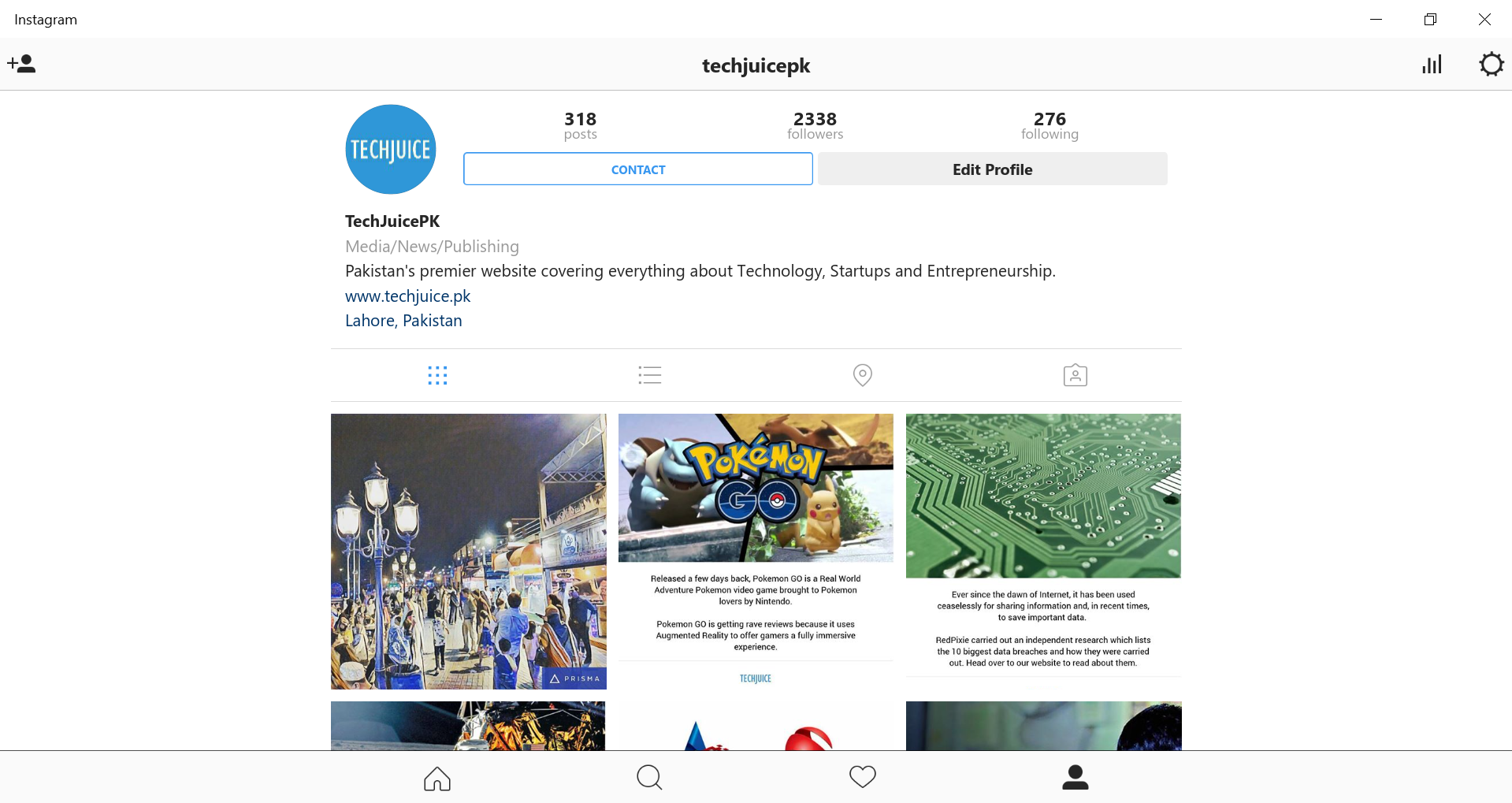 Instagram arrives on Windows