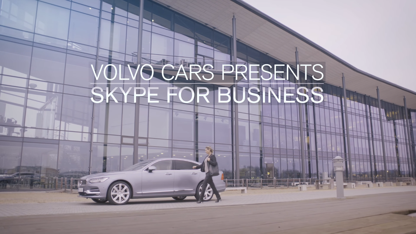 Volvo Cars partners with Microsoft to introduce Skype for Business in cars