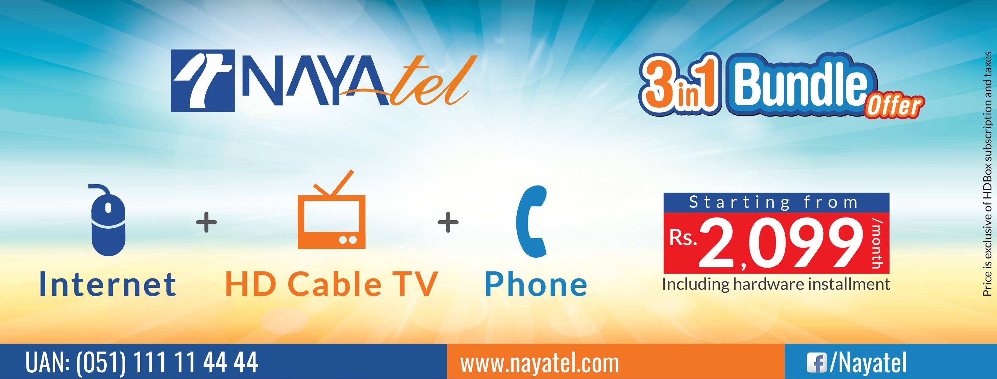 Nayatel Internet Packages & Prices 2019