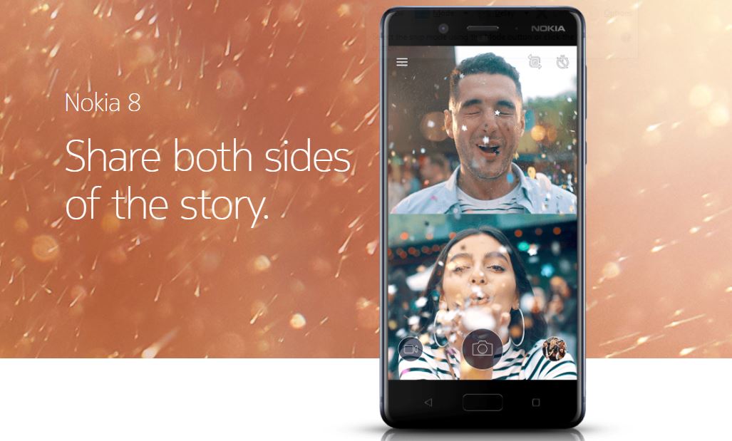 Nokia 8 to redefine the way people take selfies