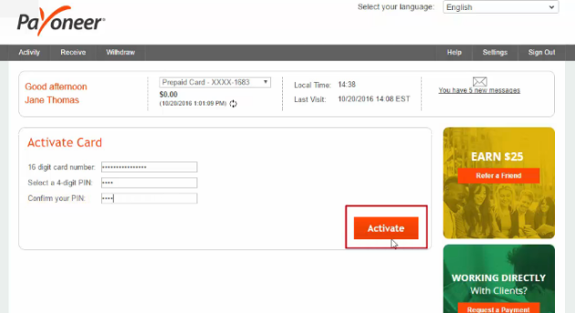 Payoneer in Pakistan - Sign Up and Get $25