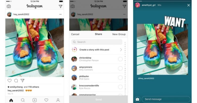 Now you can reshare Instagram posts to stories