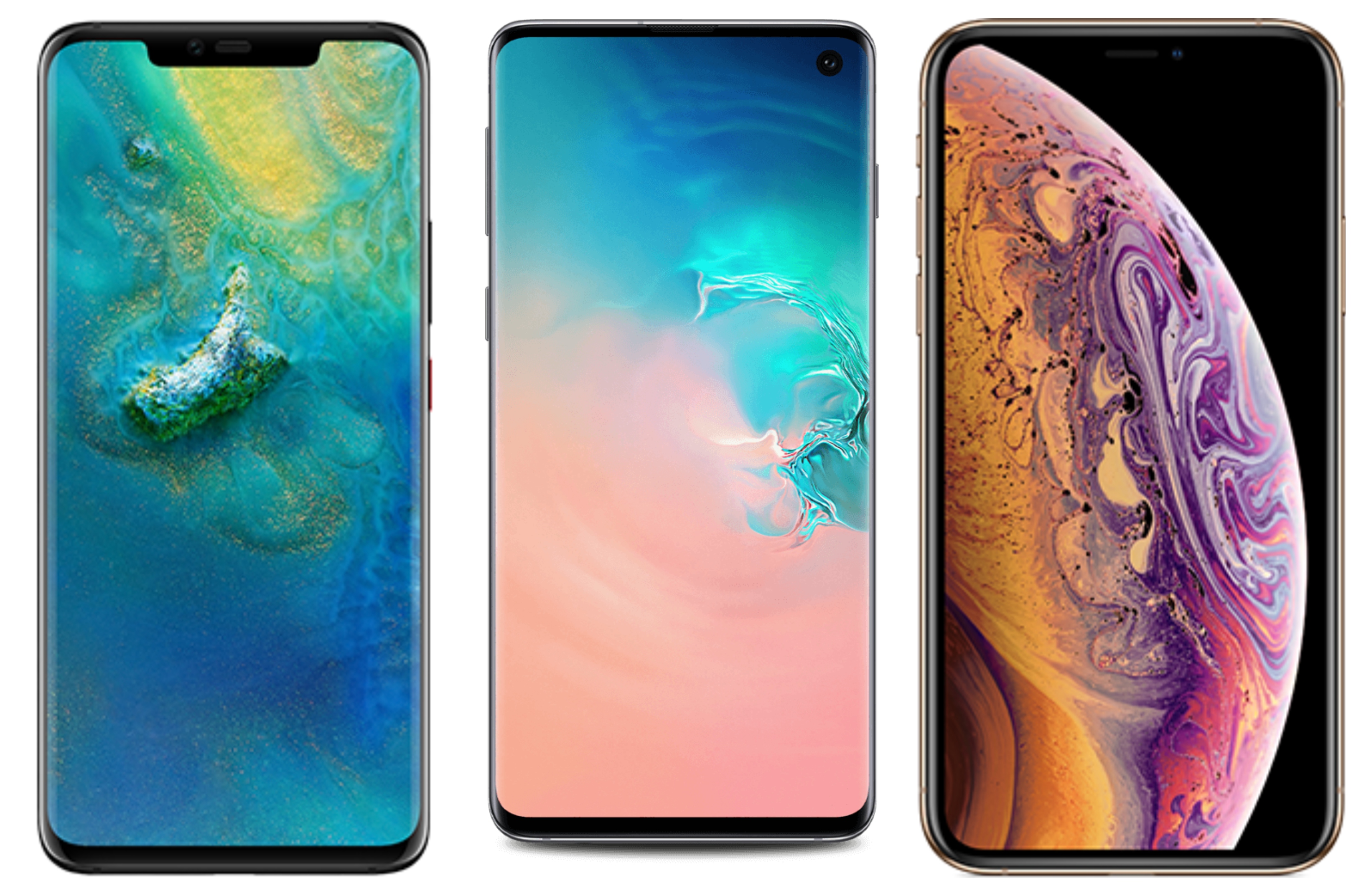 How the Galaxy S10 stacks up against the iPhone Xs and the Mate 20 Pro