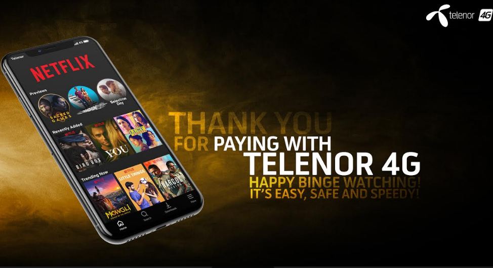 Telenor’s customers can now pay for Netflix subscriptions via mobile bills