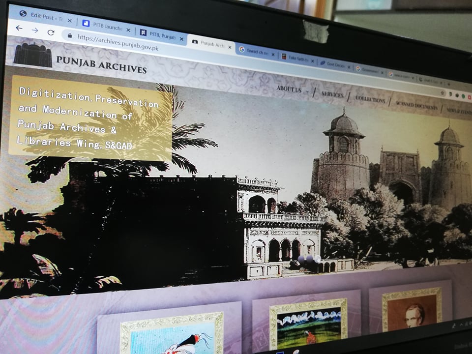 PITB launches a web portal with 7 million unique documents, historical ...
