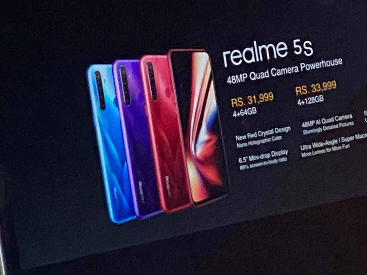 Realme 5s price leaked ahead of its launch