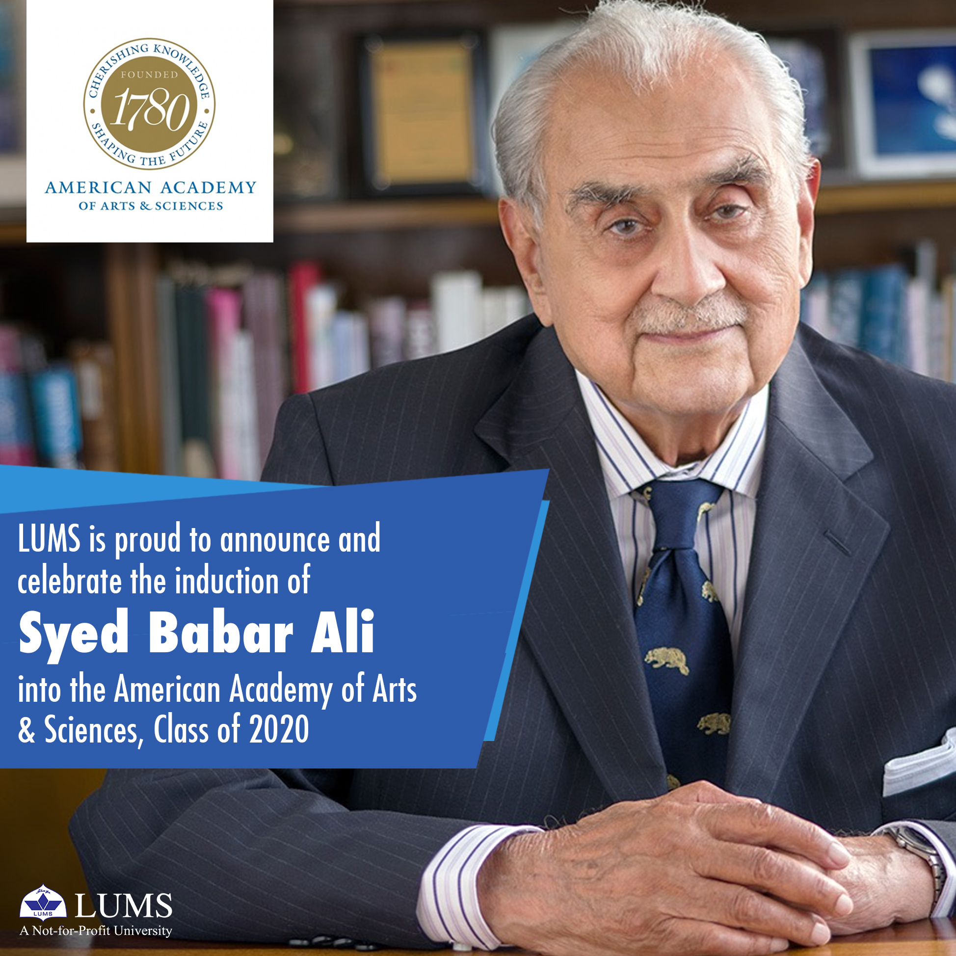 Syed Babar Ali Recognised on the Global Stage
