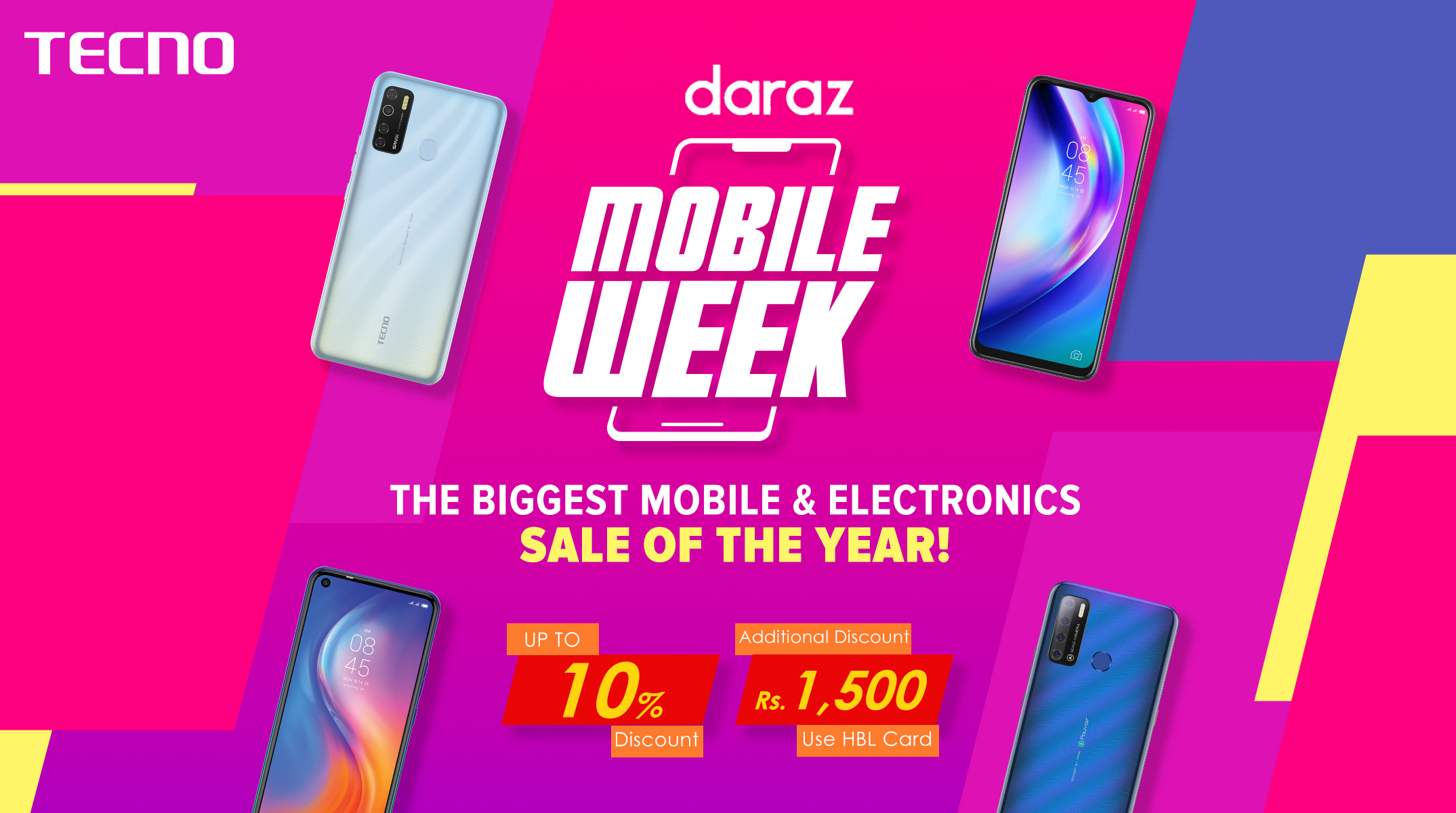 TECNO CO-Sponsored with Daraz.pk for the Biggest “Mobile Week” Sale ...