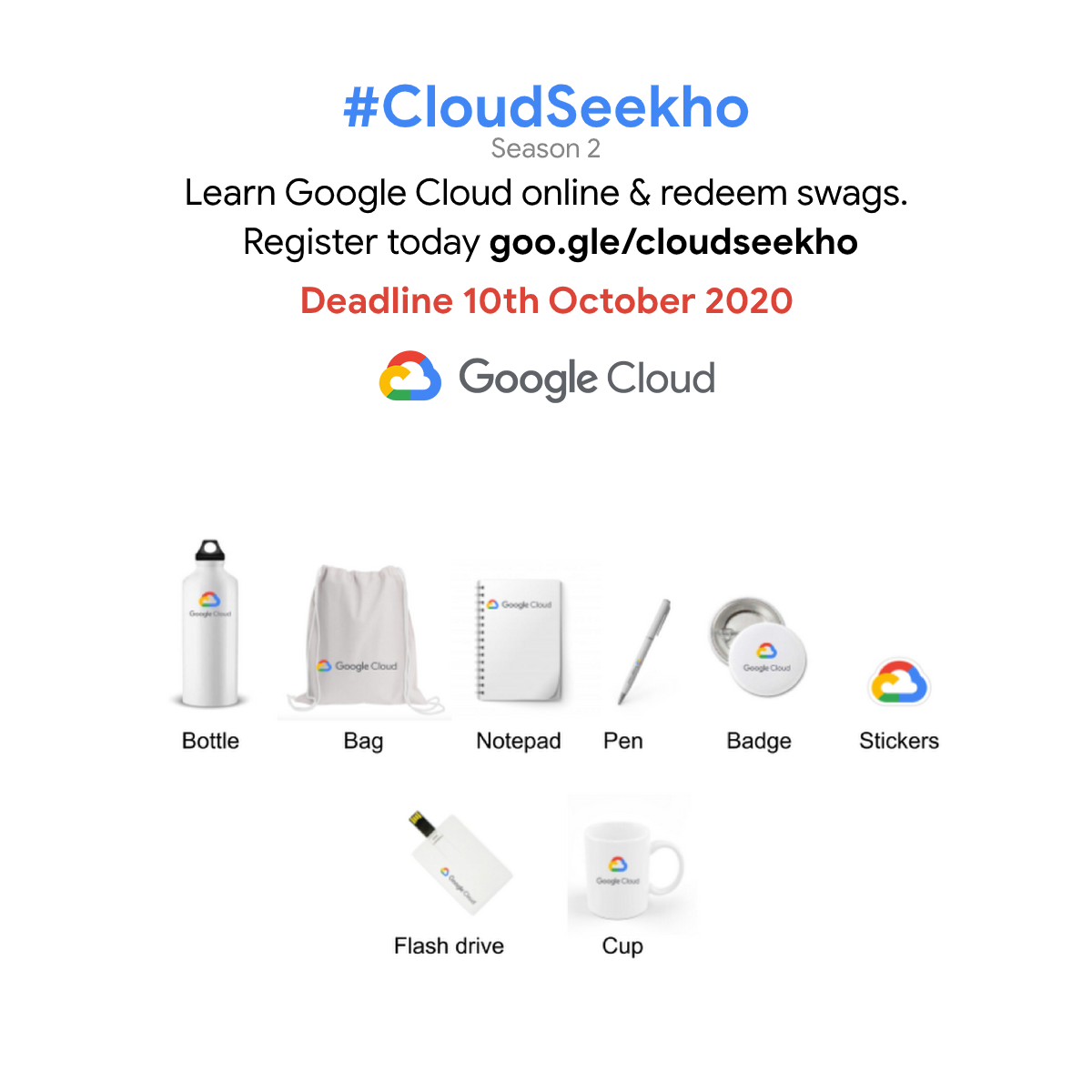 Learn about cloud computing and get Google swags through #CloudSeekho 2.0