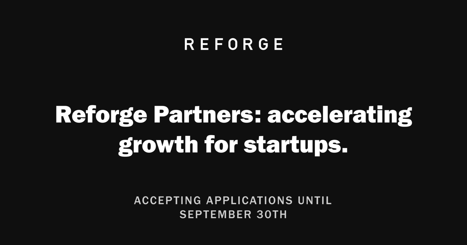 Reforge Partners launched with the aim of helping startup founders grow