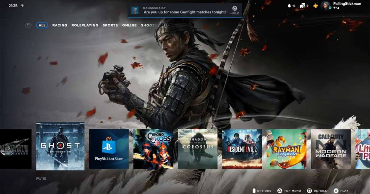 Sony gives us first look at the PlayStation 5 user interface