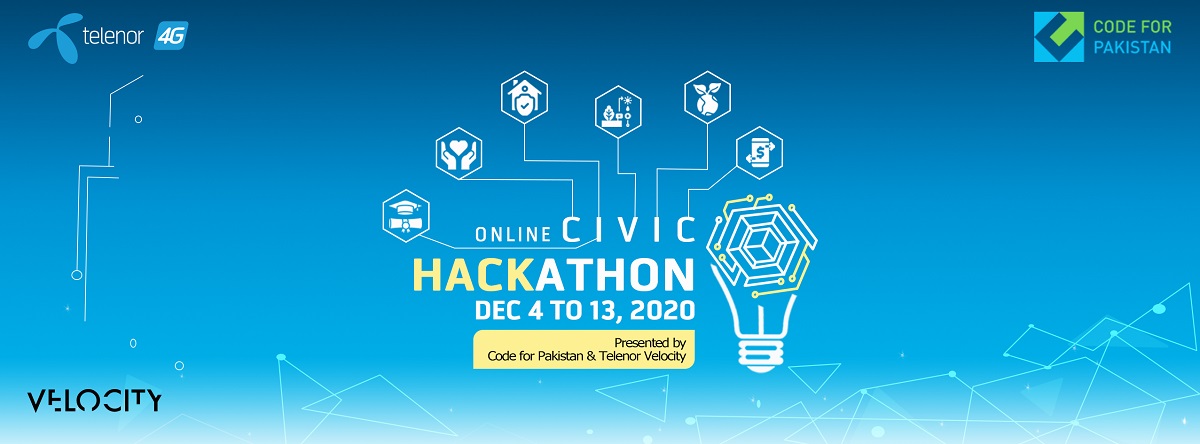 Code for Pakistan and Telenor Velocity’s Civic Hackathon 2020 goes virtual!