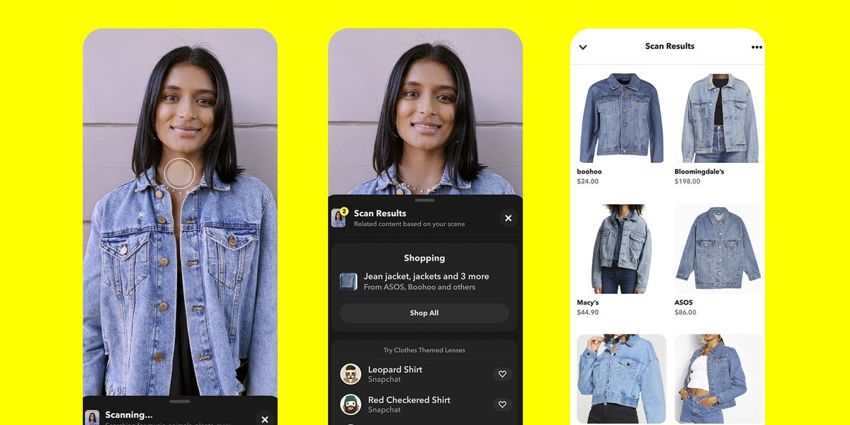 Snapchat’s Camera Scan Helps You Shop Outfits