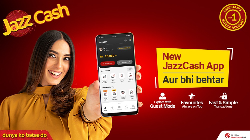 JazzCash rolls out an all new and improved mobile app