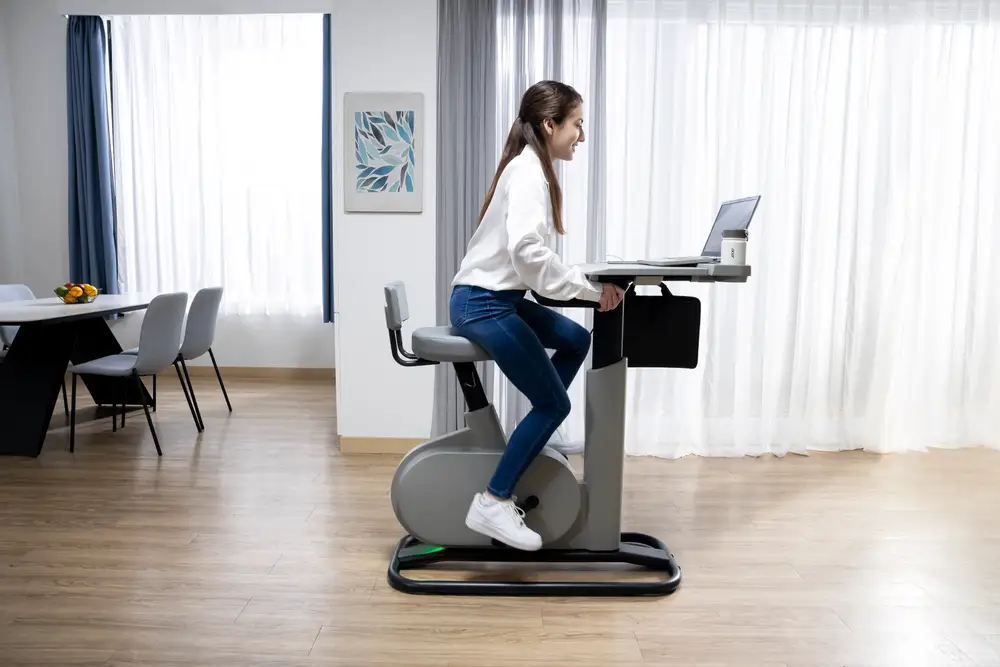 Acer New Bike Desk Lets You Charge Your Devices From Pedaling While Working