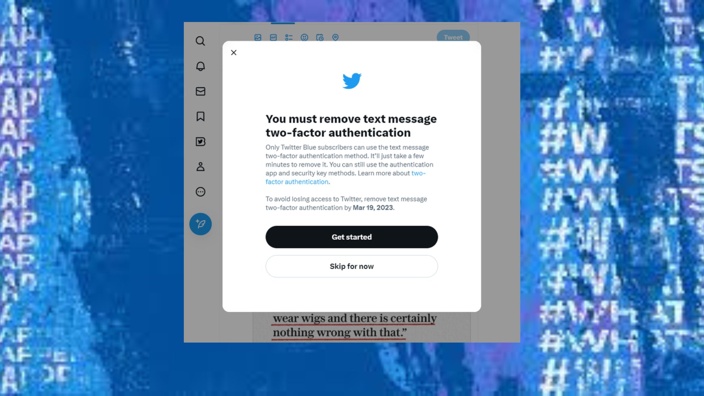 Twitter Stops SMS ‘Two Factor authentication (2FA)’ for Non Subscribers