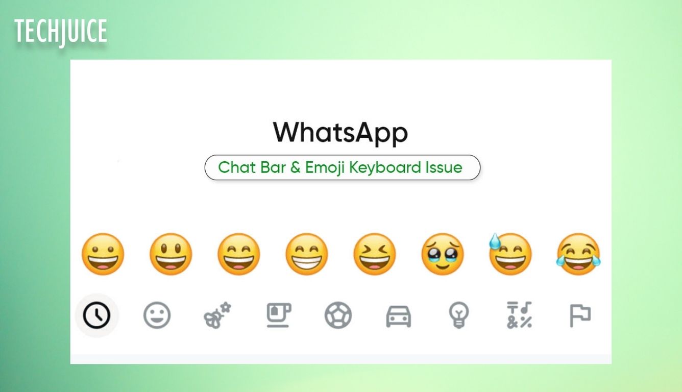 Chat Bar Fix - TechJuice