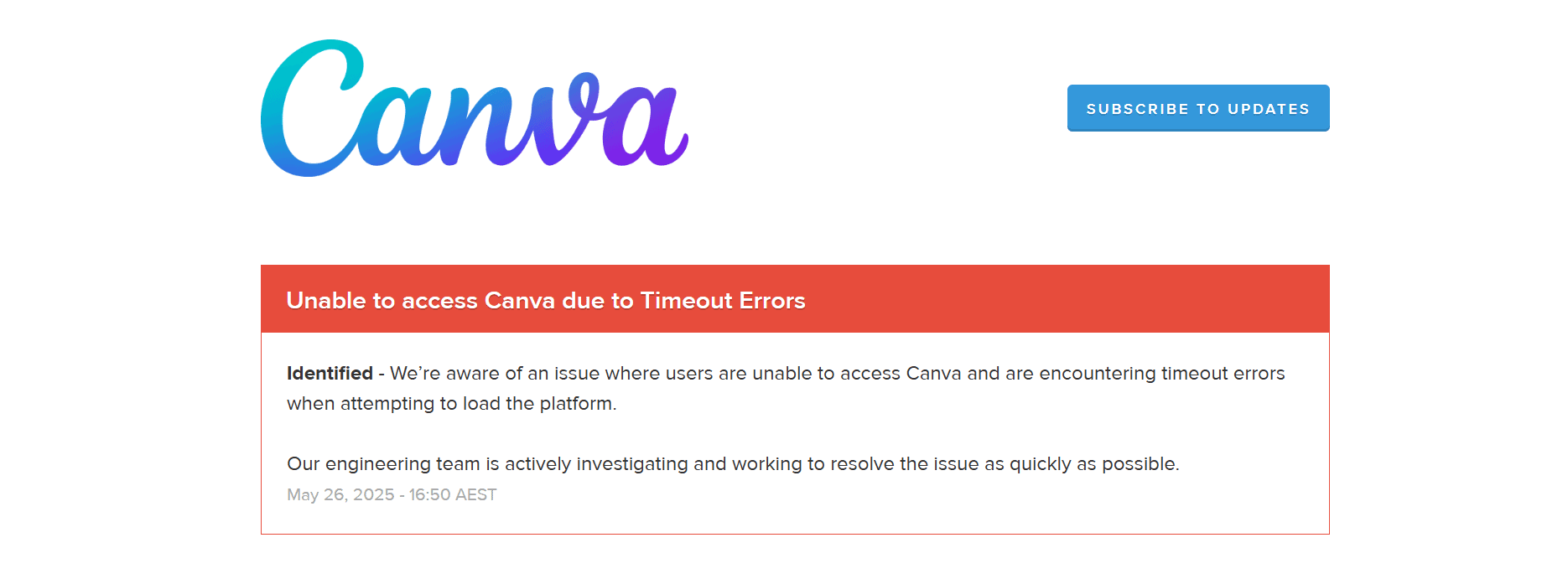Canva Down: Image Editing Platform Suffers Unexpected Outage