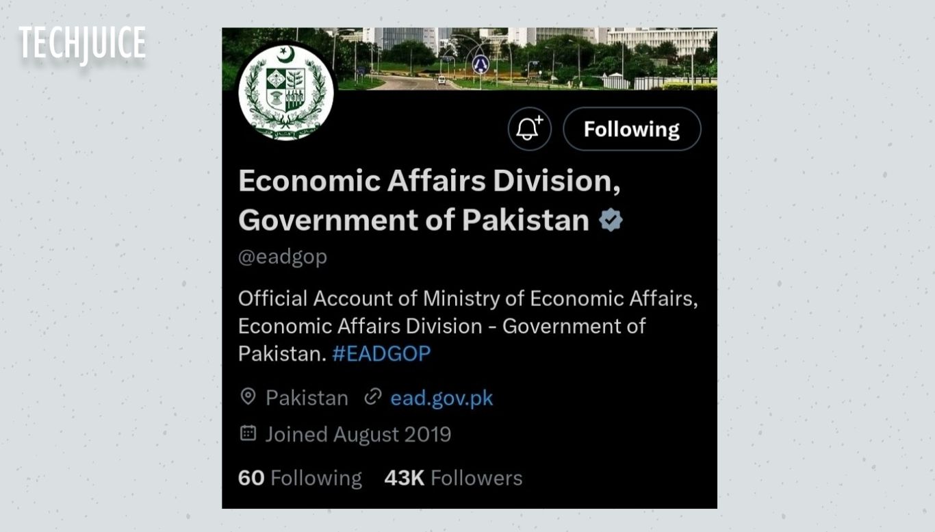 X account of ministry of economic affairs recovered