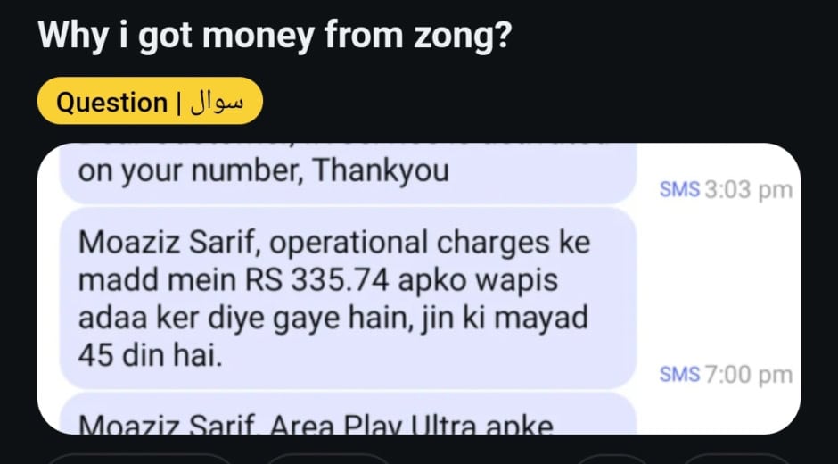 EXCLUSIVE: Zong Begins Rs 2 Billion Customer Refunds Following IHC ...