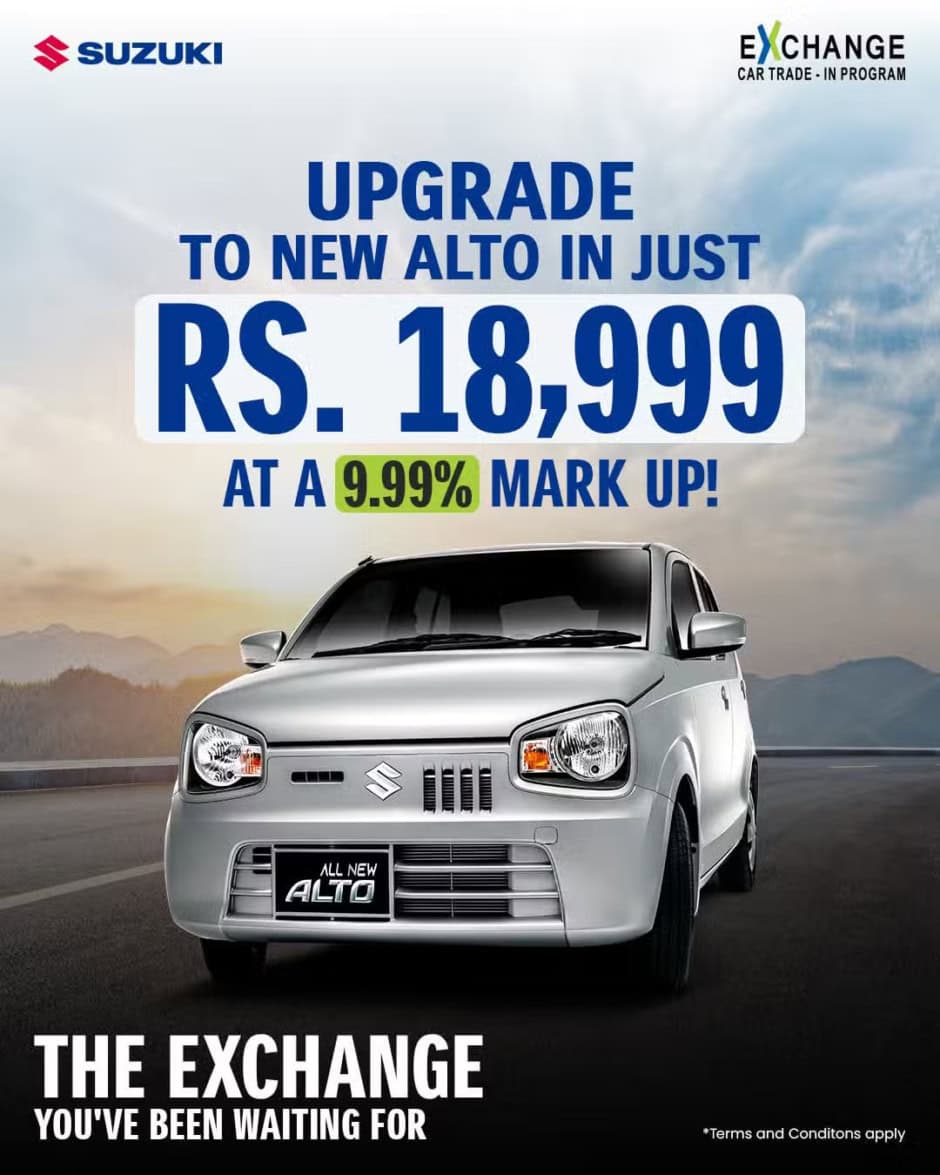 Suzuki Alto Owners Can Now Trade In for Latest Model Via HBL