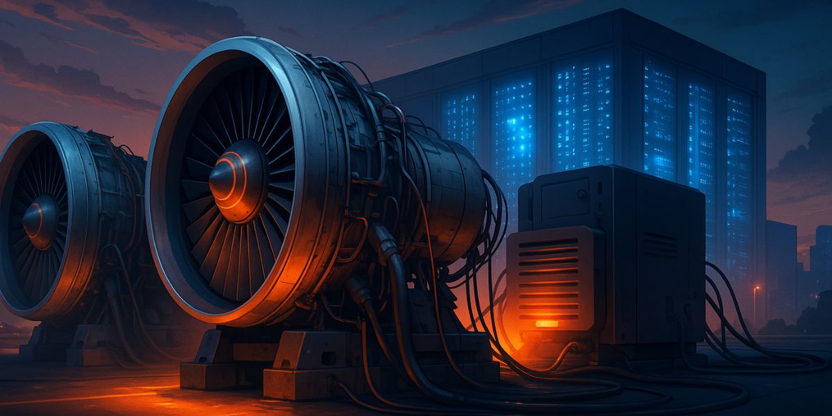 Data Centres Turn to Old Jet Engines to Power AI’s Soaring Energy Demands