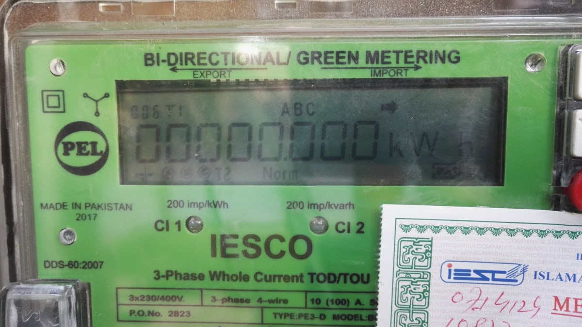 Rs52000 AMR Meter Demand Shocks IESCO Solar Users