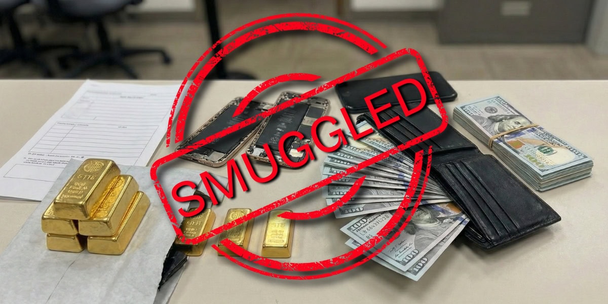 Customs Seizes Smuggled Gold & Cash Worth PKR 50M at Karachi Airport