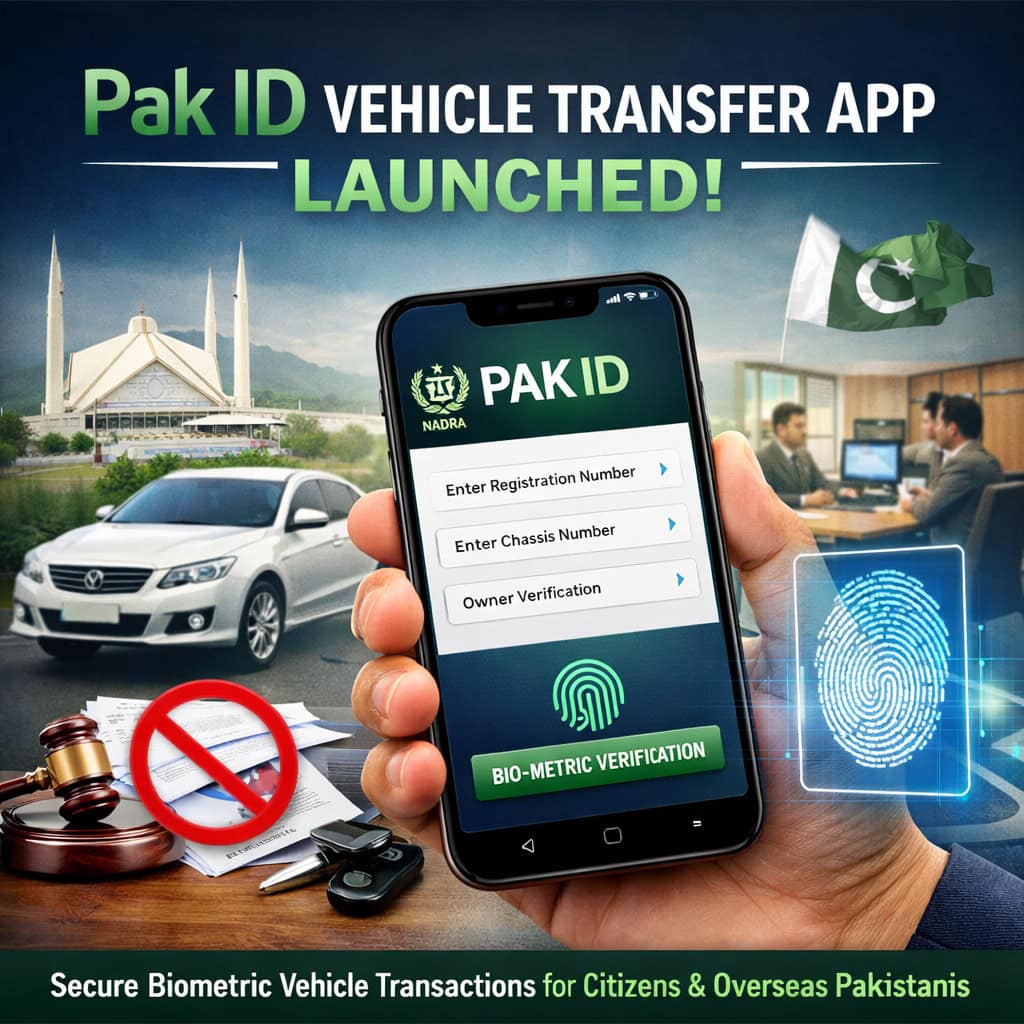 Govt Launches Pak ID App to Simplify Vehicle Transfer and Sales