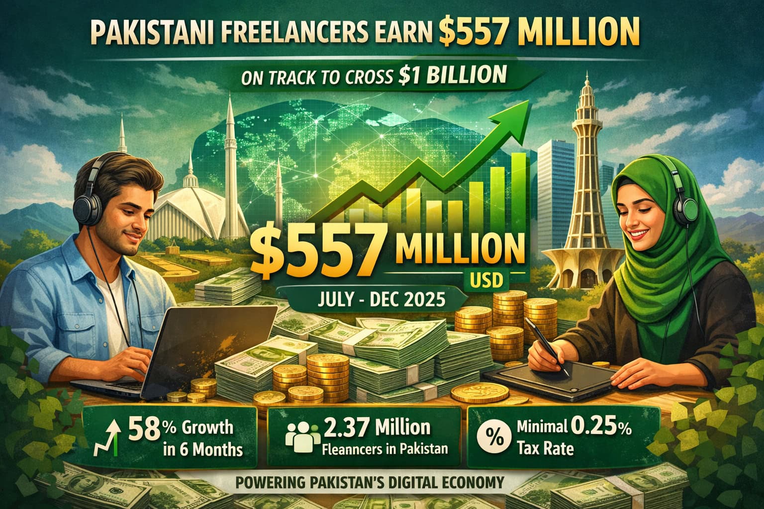 Pakistan Freelancers Earn Over $500 Million in 1st Half of Financial ...