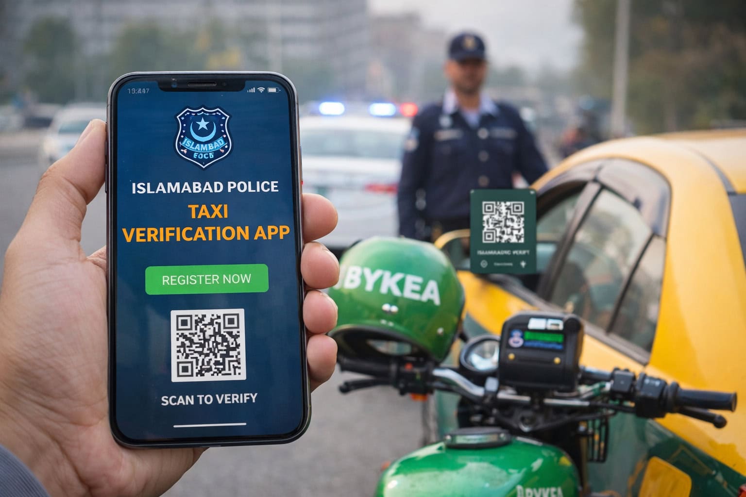 Bykea and Taxi Registration Shifted to Islamabad Police App