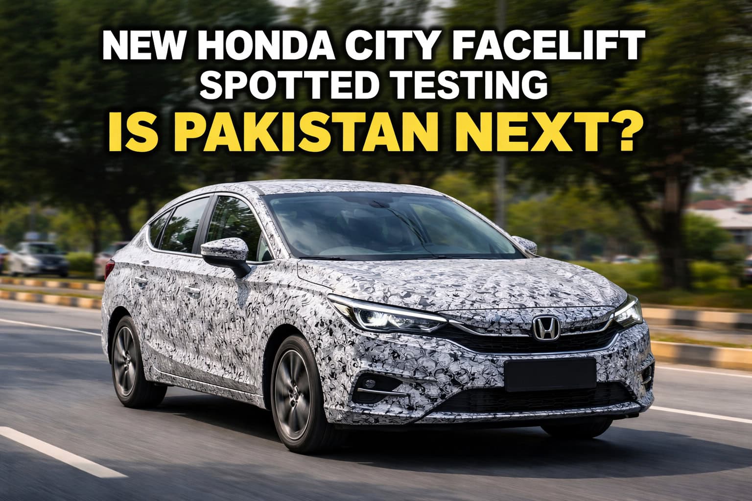 New Honda City Facelift Spotted Testing – Is Pakistan Launch Near?