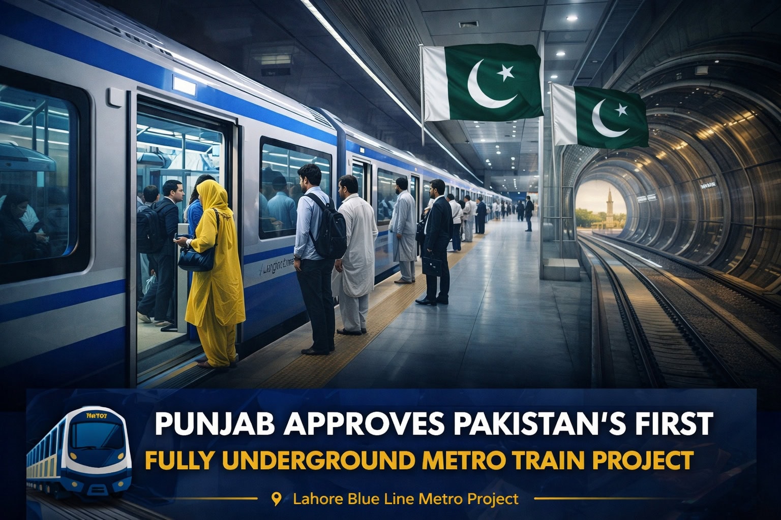 Punjab Approves Pakistan’s First Fully Underground Metro Train Project
