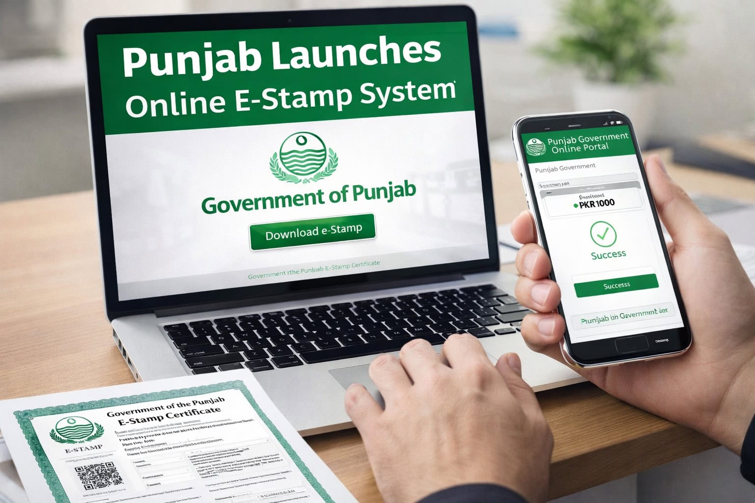Punjab Launches Online E-Stamp System