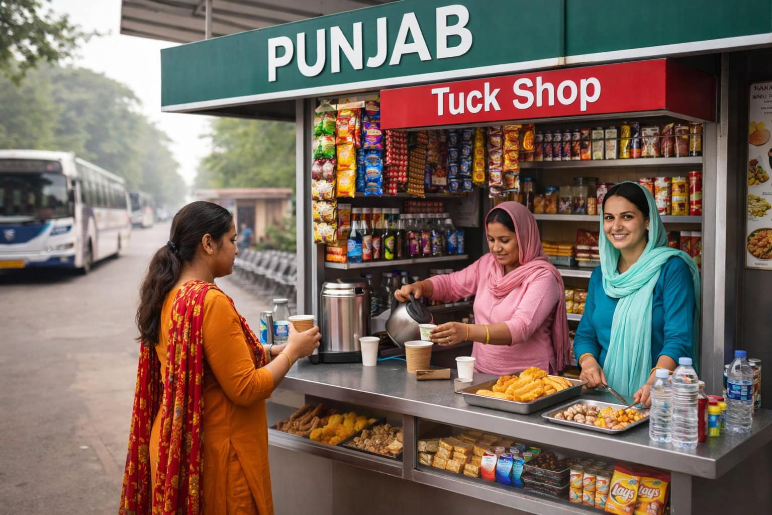 Punjab Launches Tuck Shops at Bus Stops to Empower Women