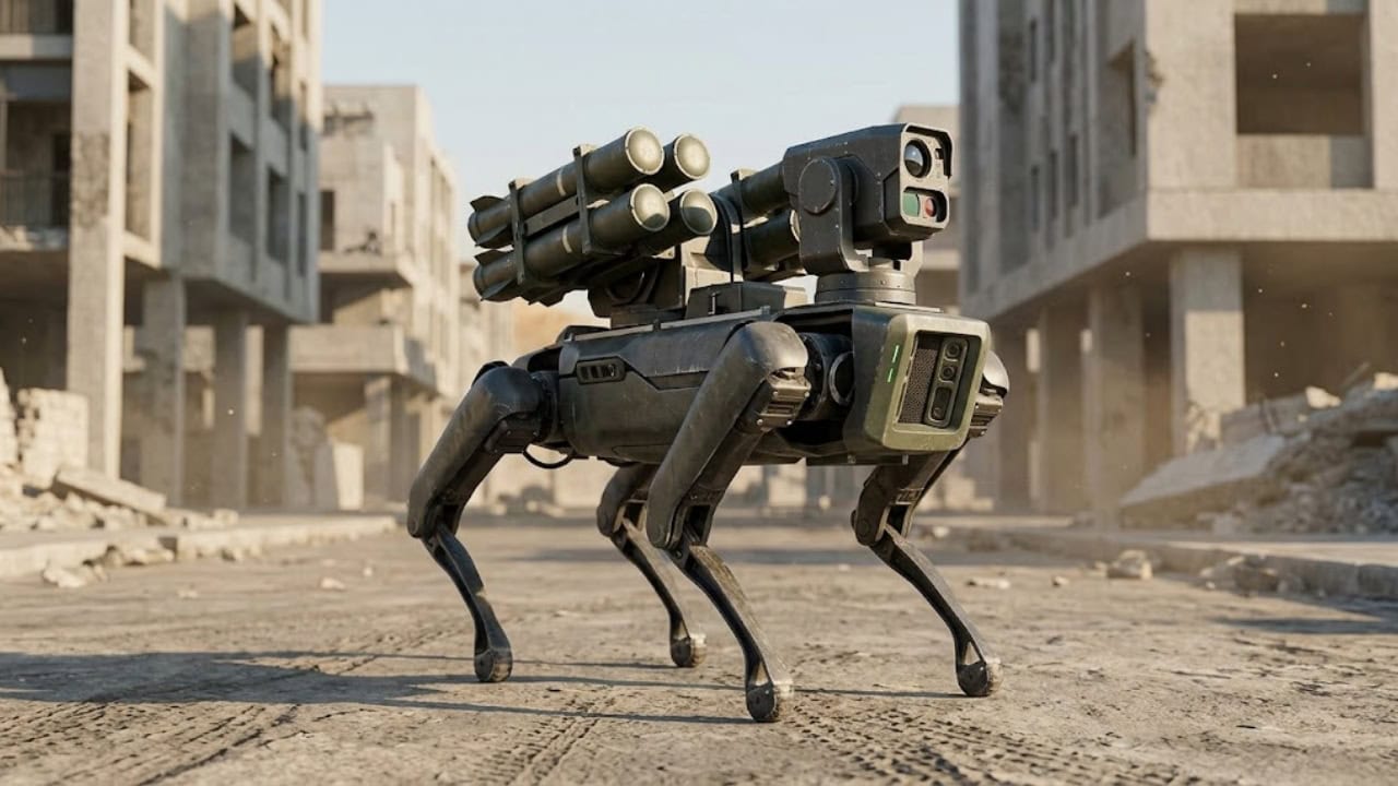 China’s Missile-Armed Robot Dog PF-070 Ready for Battlefields